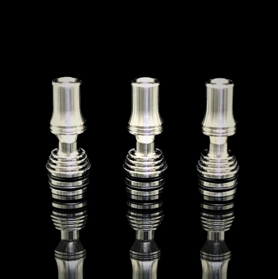 Tombo Giri Baby Drip Tip Black PEI - 415 - Atelier del Vapore