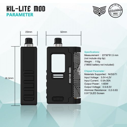 Kil Lite 60 Boro Box Mod - Ambition Mods x Kilic Customs - Atelier del ...