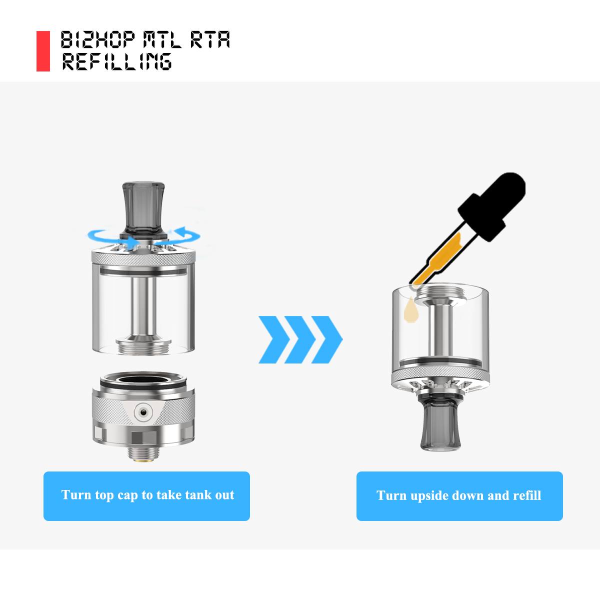 Bi2hop MTL RTA SS – Ambition Mods x TVGC - Atelier del Vapore