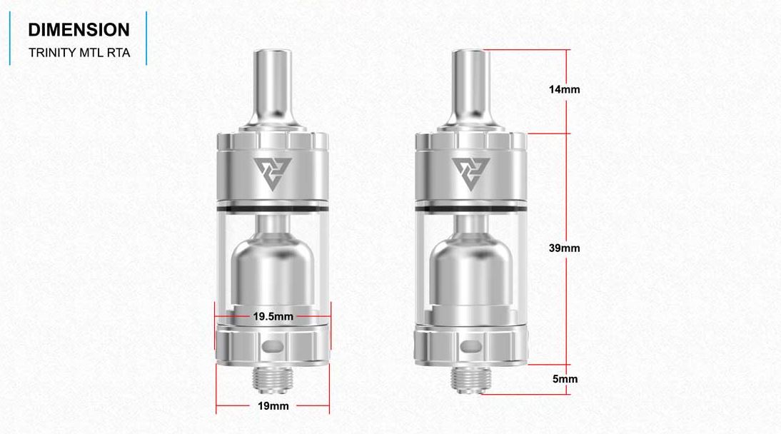 Trinity MTL RTA Black - Ambition Mods - Atelier del Vapore