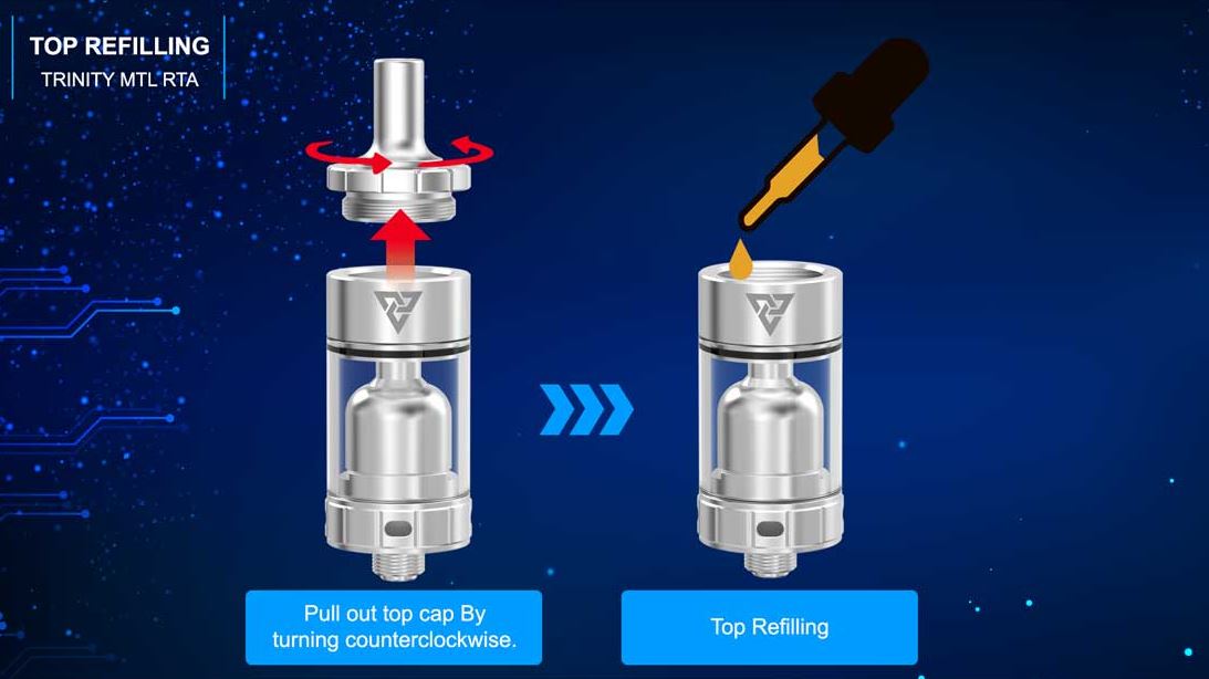 Trinity MTL RTA GunMetal - Ambition Mods - Atelier del Vapore