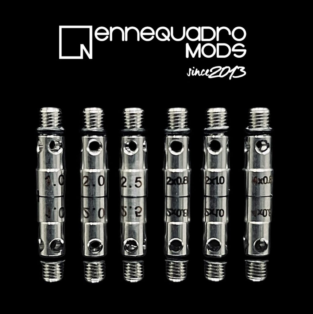 Baya RTA Bottom Air Pin 2x1,0mm - Ennequadro Mods - Atelier del Vapore