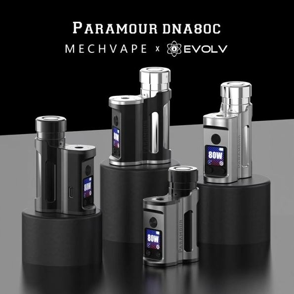 Paramour SBS DNA80C Full Silver - Mechvape X Evolv - Atelier del Vapore